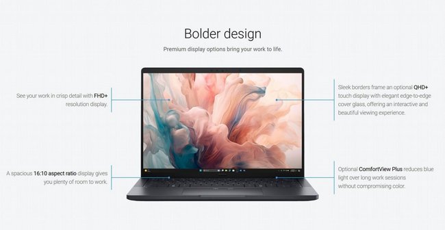 נייד דל Dell Pro 14 Premium PA14250 14'' FHD+ Intel® Core™ Ultra 7 268V ...