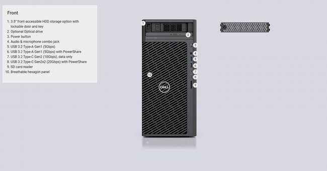 תחנה גרפית דל פרסיז'ן Dell Precision 3680 PM-RD33-15227