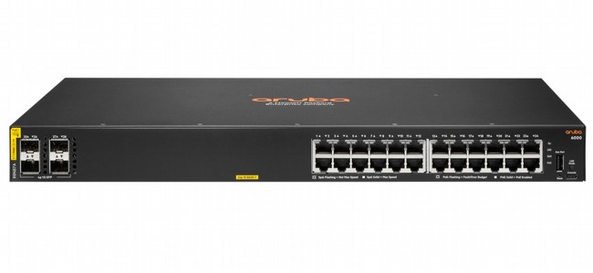 מתג תקשורת מנוהל HPE Aruba 6000 24G Class4 PoE 370W 4SFP Switch R8N87A